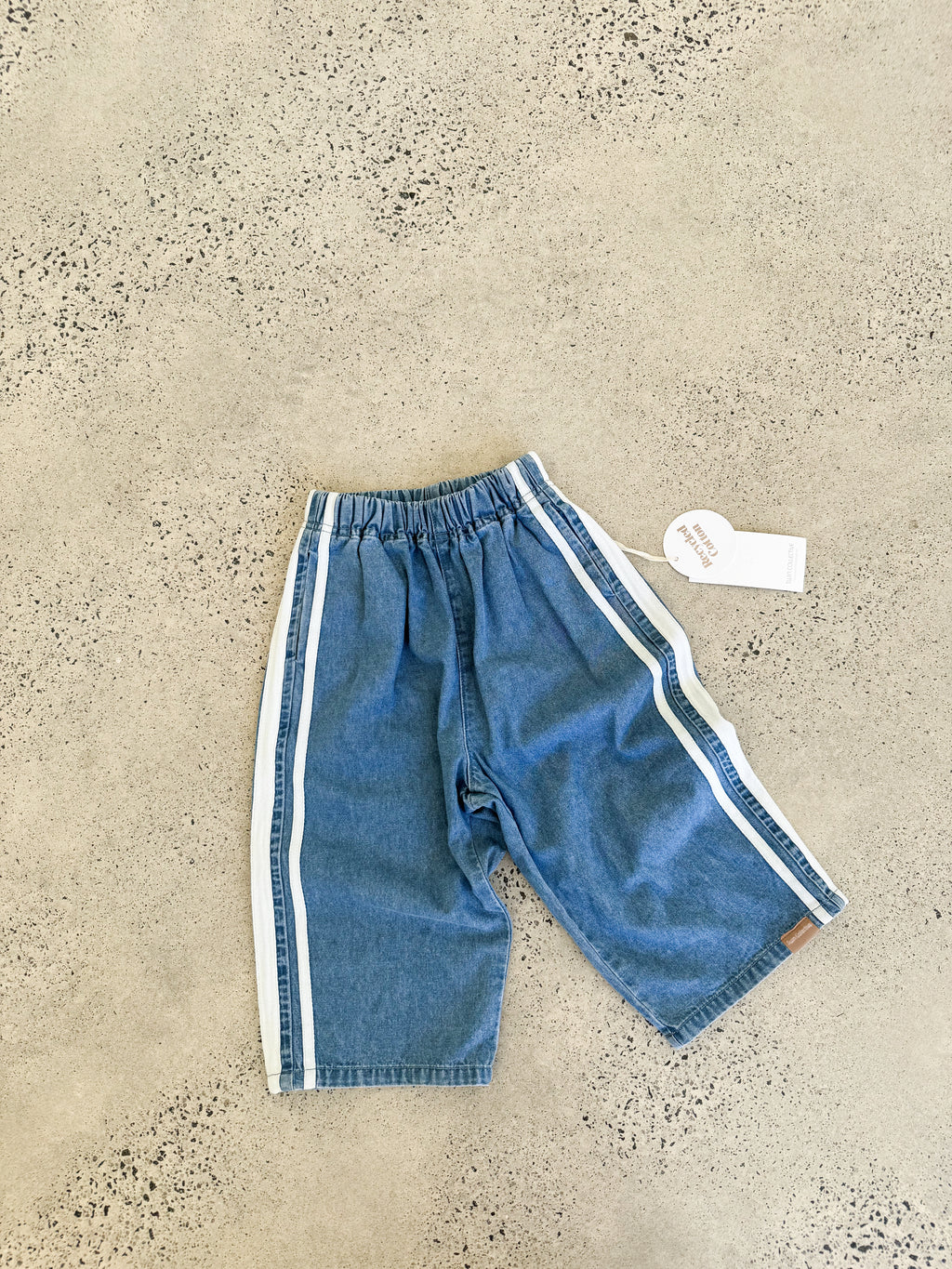 Tricky Track Pant - Side Stripe Blue- FINAL SIZES – Twin Collective Kids
