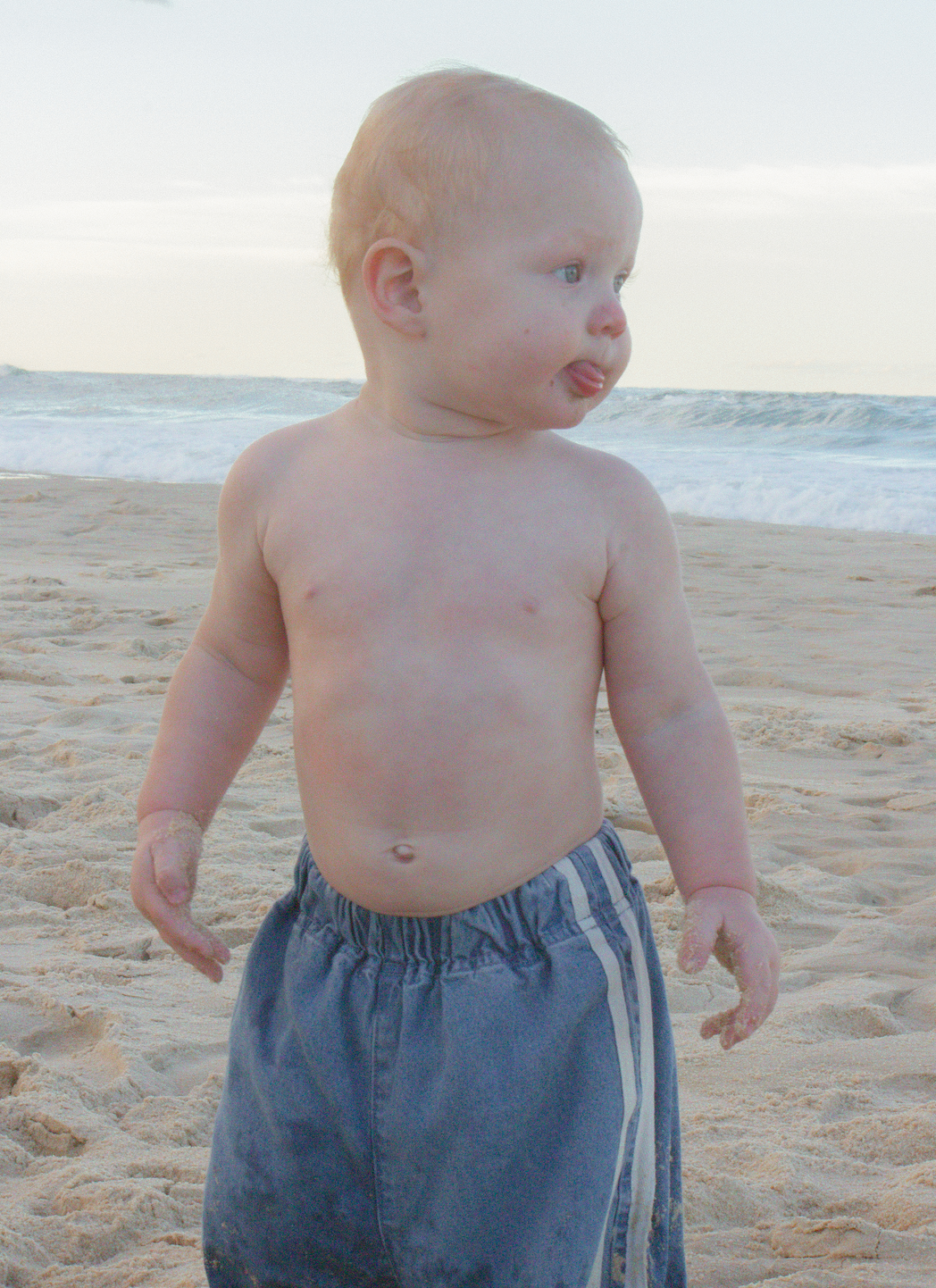 Tricky Track Pant - Side Stripe Blue- FINAL SIZES – Twin Collective Kids