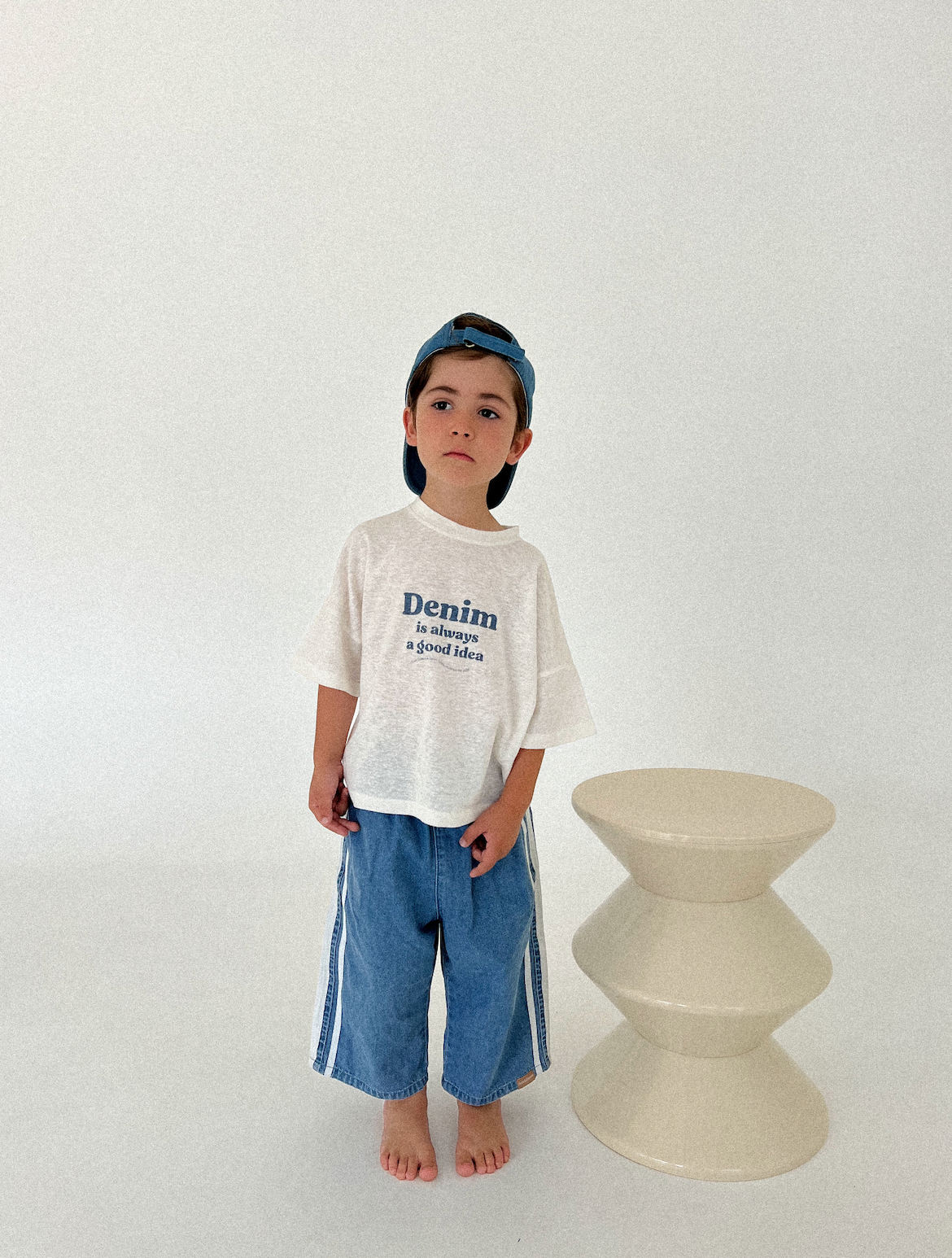 Tricky Track Pant - Side Stripe Blue- FINAL SIZES – Twin Collective Kids